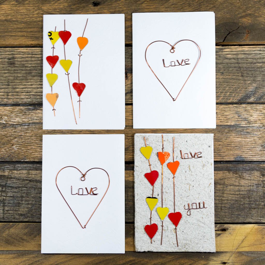 Handmade, recycled, paper cards with amazing designs – Just One Africa