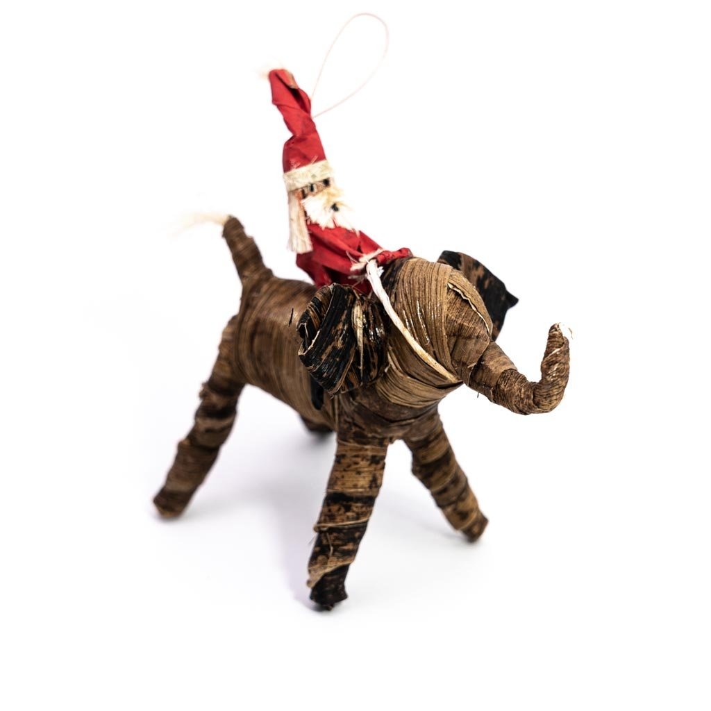 Christmas Ornaments - Santa on Elephant – Just One Africa